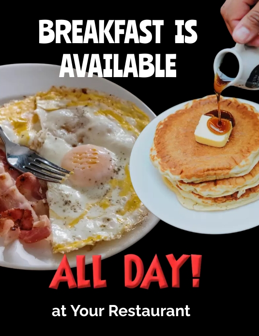 Copy of Breakfast All Day, Combo | PosterMyWall