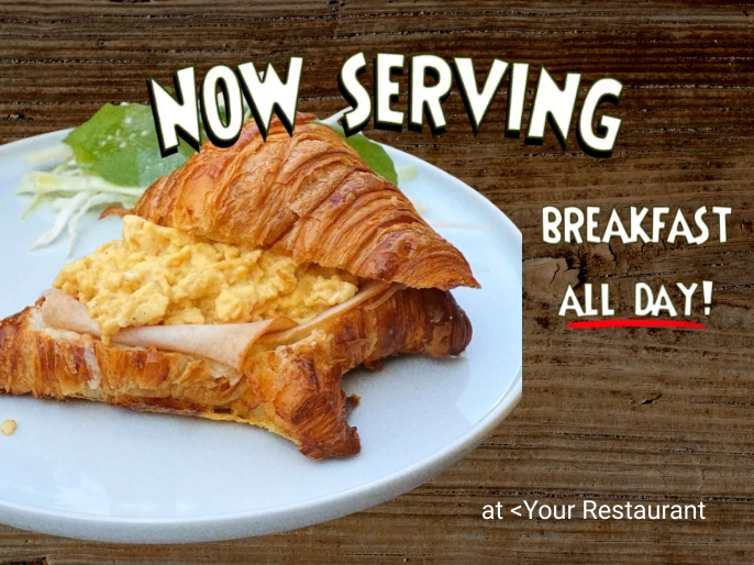 Breakfast all day Template | PosterMyWall