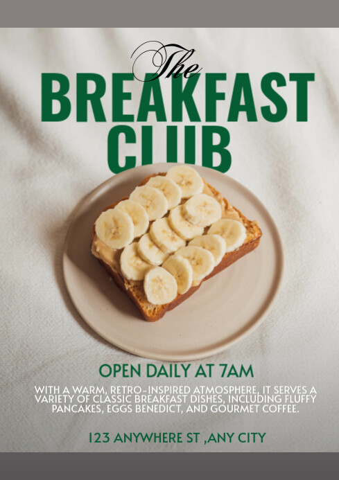 Breakfast club Template | PosterMyWall