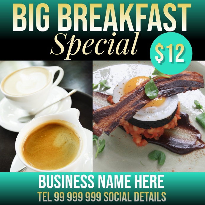 breakfast deal Template | PosterMyWall