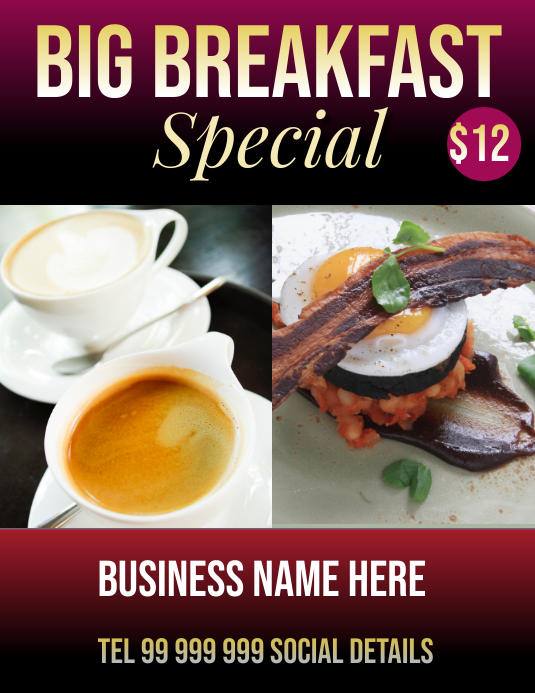 breakfast deal Template | PosterMyWall