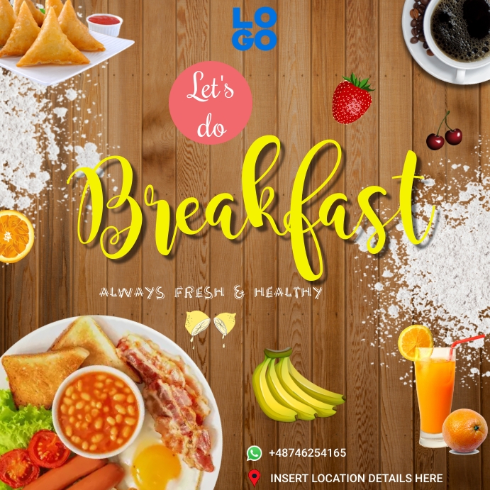 Breakfast Template | PosterMyWall