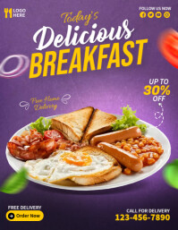 Breakfast Food Ads Template | PosterMyWall