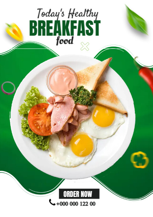 Breakfast Food Ads Template | PosterMyWall