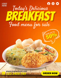 Breakfast Food Ads Template | PosterMyWall
