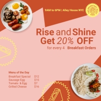 Breakfast Discount AD Template | PosterMyWall