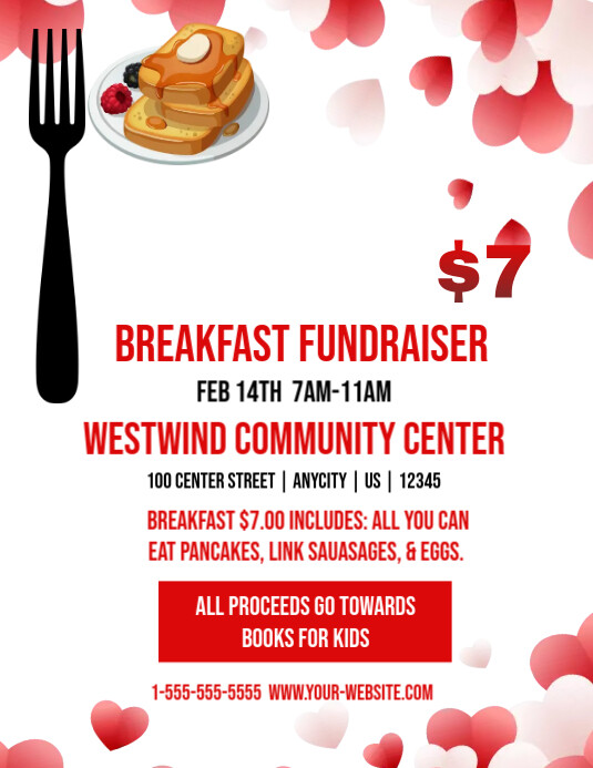 Breakfast Fundraiser Template | PosterMyWall