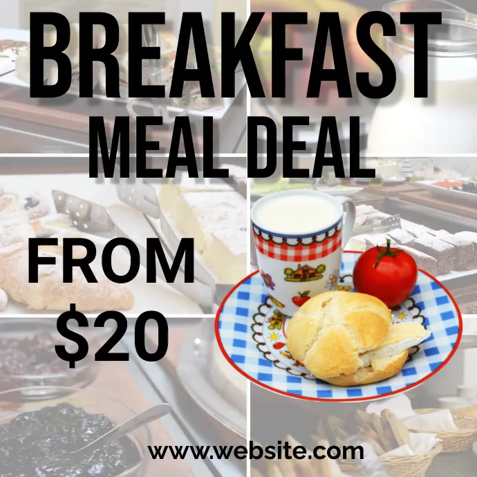 breakfast meal flyer Template | PosterMyWall
