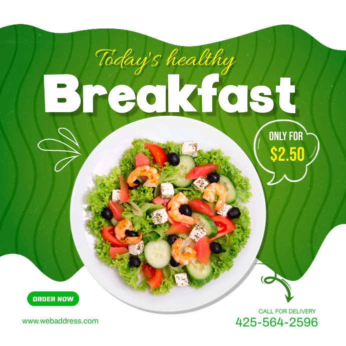 Breakfast Meals Template | PosterMyWall