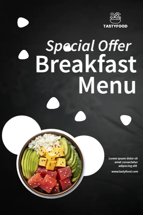 Breakfast Meals Poster Template | PosterMyWall