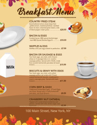 Breakfast Menu Template | PosterMyWall