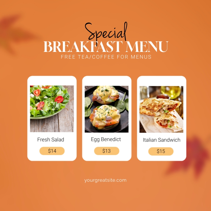 Copy of Breakfast Menu | PosterMyWall