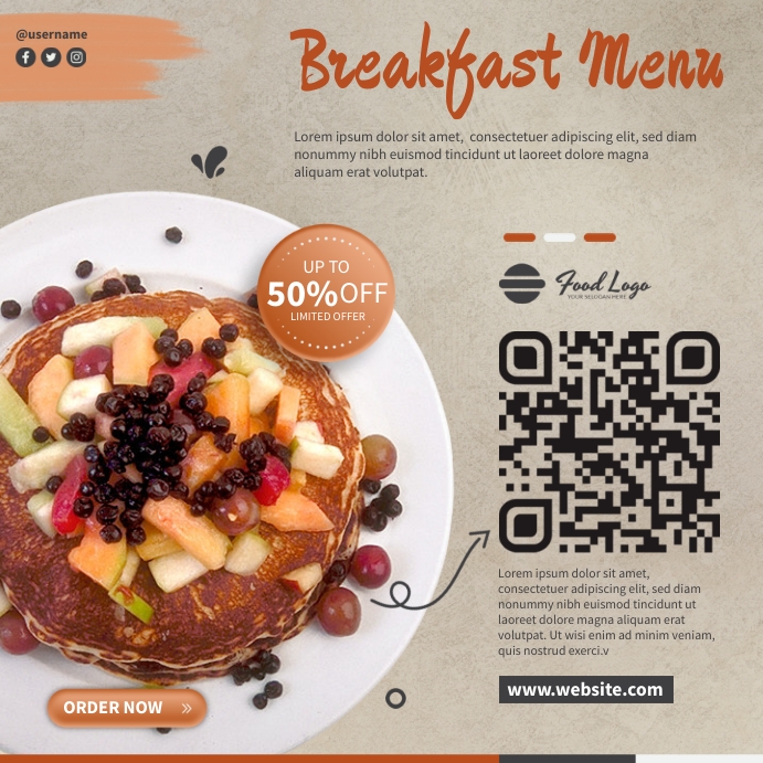 Breakfast Menu Flyer Template | PosterMyWall