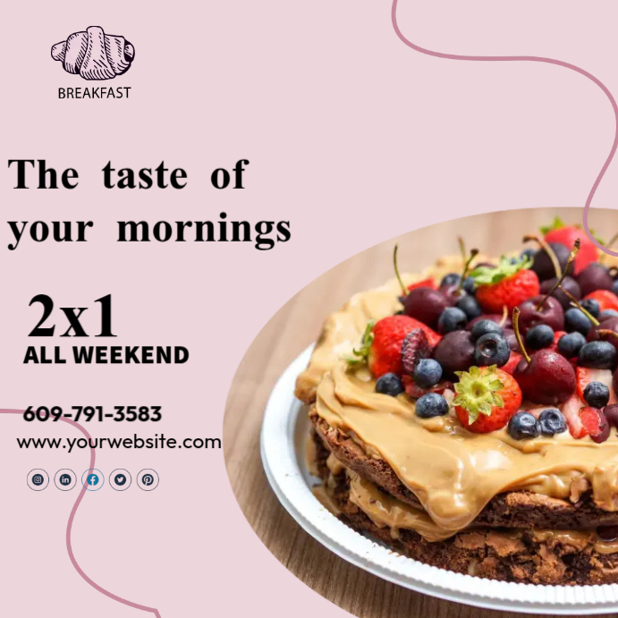 Plantilla de Breakfast Menu Offer | PosterMyWall