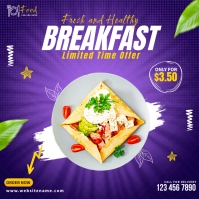 Breakfast AD Template | PosterMyWall