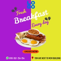 Breakfast poster Template | PosterMyWall
