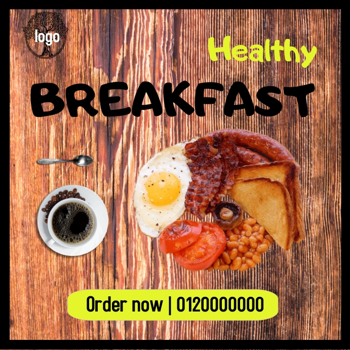Breakfast poster Template | PosterMyWall