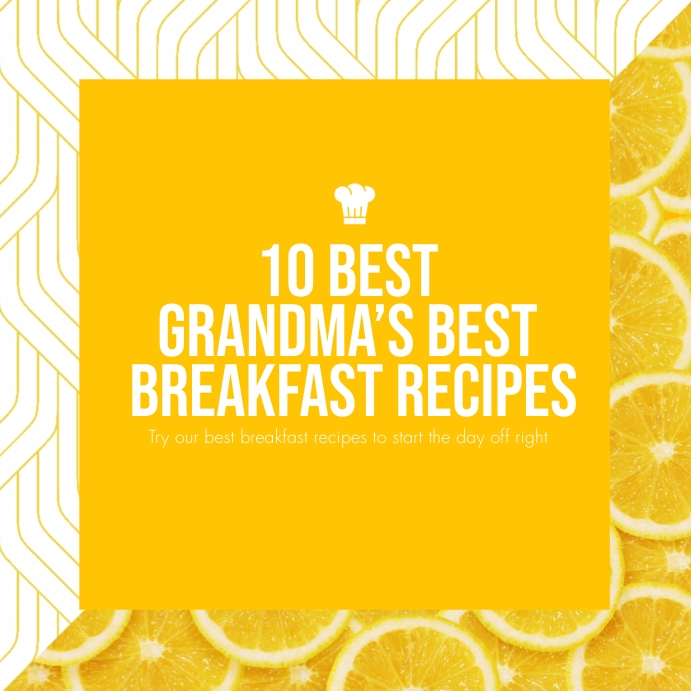 Breakfast Recipe Instagram Post Template | PosterMyWall