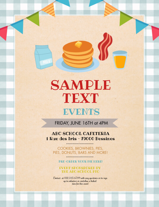 Breakfast Theme Flyer Flyer (us Letter) Template | PosterMyWall
