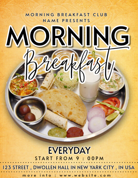Copy of breakfast time | PosterMyWall