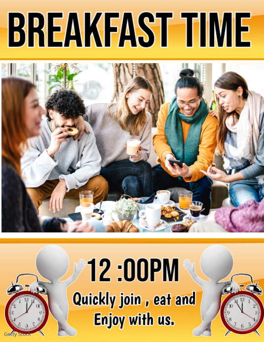 Copy of Breakfast time | PosterMyWall