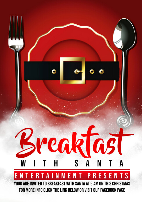 Breakfast with santa claus Template | PosterMyWall