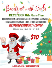Breakfast with Santa Template | PosterMyWall