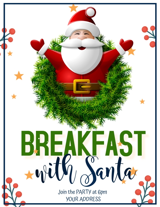 breakfast with santa Template | PosterMyWall
