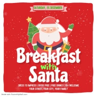 Breakfast With Santa Template | PosterMyWall