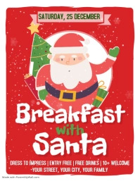 Breakfast With Santa Template | PosterMyWall
