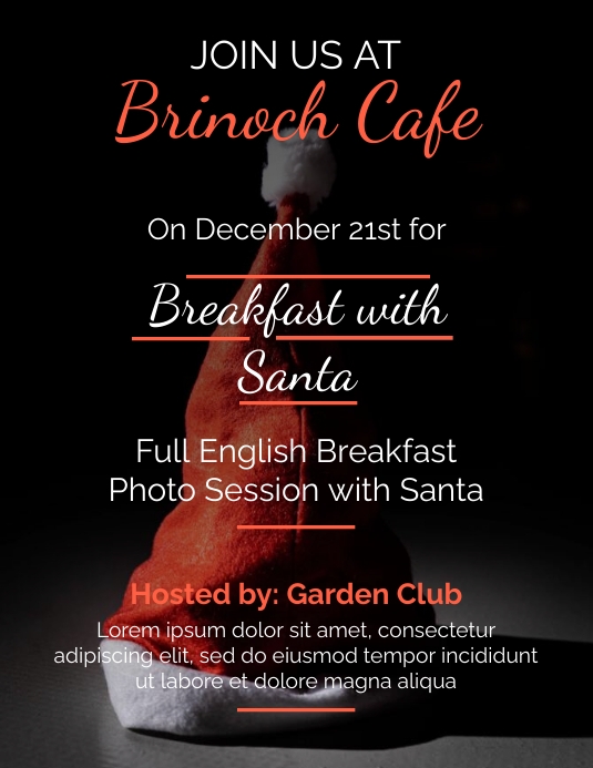 Breakfast with Santa Template | PosterMyWall
