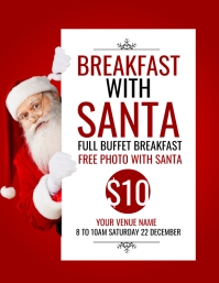 Breakfast with Santa Template | PosterMyWall
