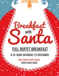Breakfast with Santa Flyer Template | PosterMyWall