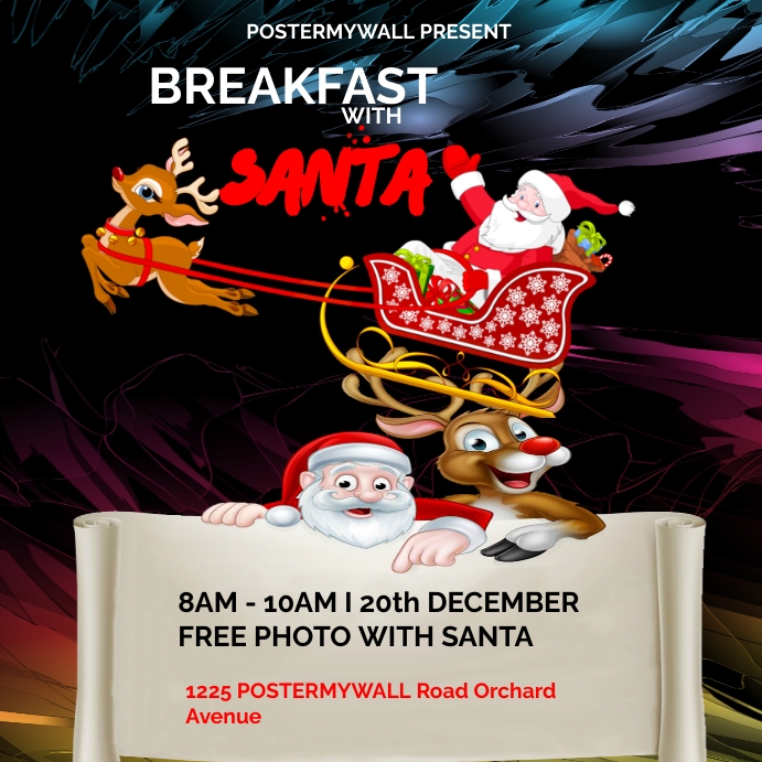 Breakfast With Santa Flyer Template 2 | PosterMyWall