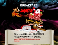 Breakfast with santa flyer poster template | PosterMyWall