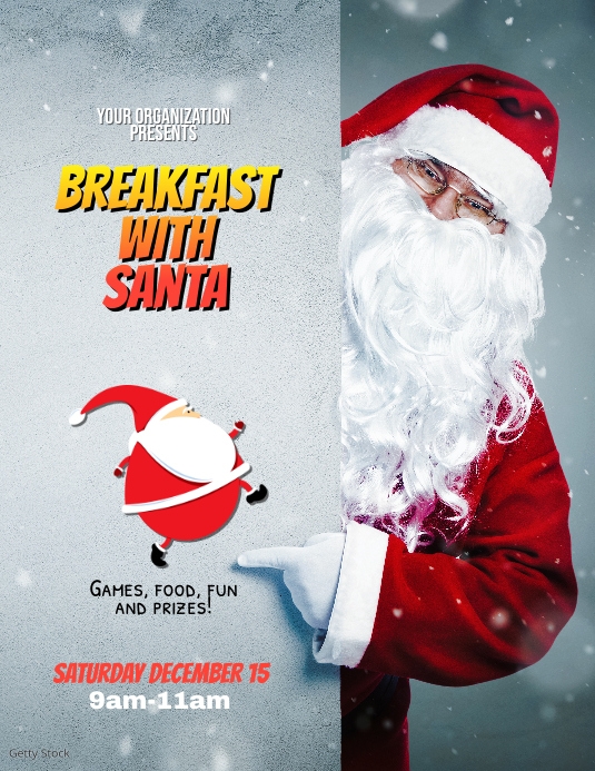 Copy of Breakfast with Santa Flyer Template | PosterMyWall