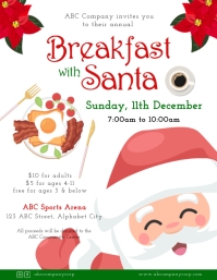 Breakfast with Santa Invitation Template | PosterMyWall