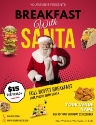 Breakfast with Santa Invitation Template | PosterMyWall