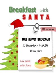 Breakfast with Santa yard template | PosterMyWall