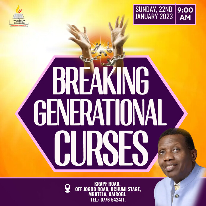 Plantilla de breaking generational curses service | PosterMyWall