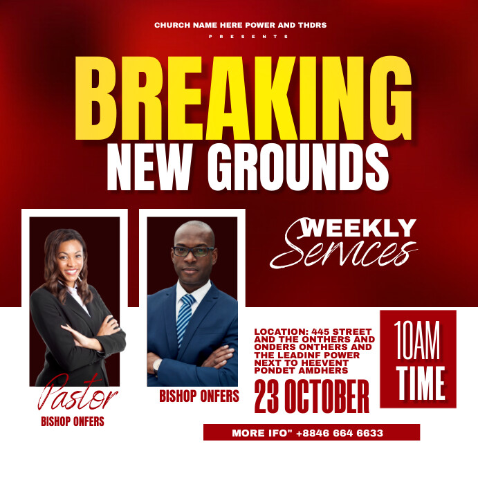 Copy of breaking new grounds | PosterMyWall