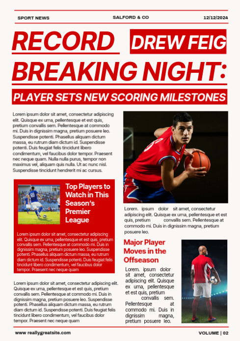 Breaking news bold sport Template | PosterMyWall