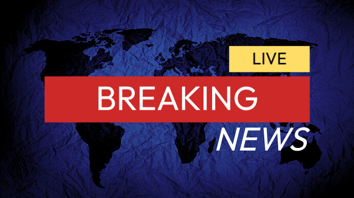 Breaking News Broadcast Youtube Thumbnail Template | PosterMyWall