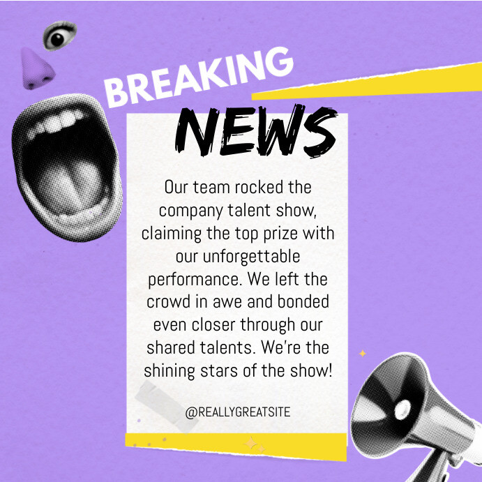 Breaking News Template | PosterMyWall