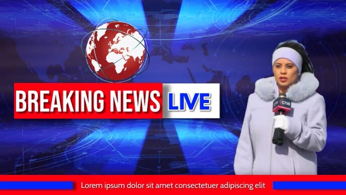 breaking news live stream streaming online, b Template | PosterMyWall