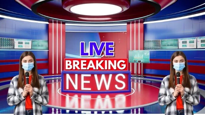 Breaking News Live Youtube Thumbnail,reaking Template | PosterMyWall