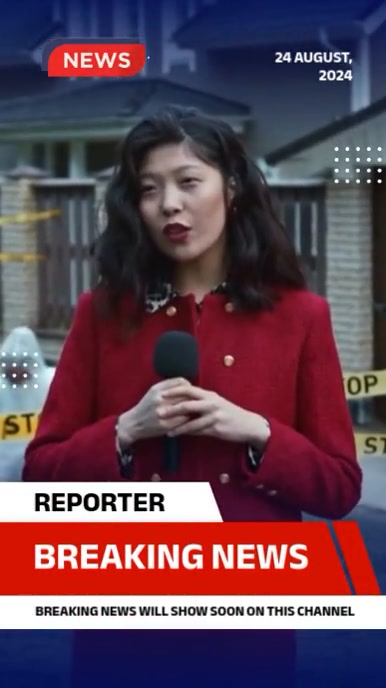 Breaking News Reporter-Mobile video Template | PosterMyWall