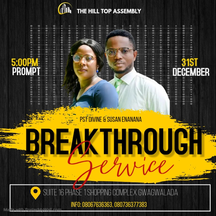 BREAKTHROUGH Template | PosterMyWall