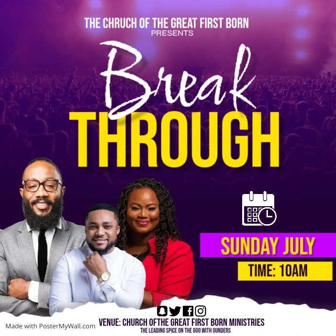 breakthrough Template | PosterMyWall