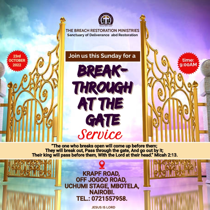 Copy of breakthrough | PosterMyWall